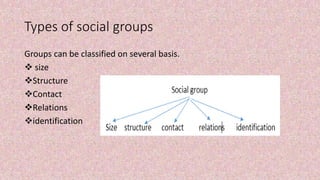Social groups and types | PPTX