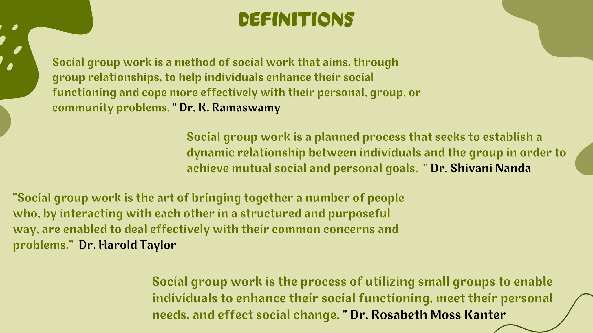 SOCIAL GROUP WORK.aAND DIFFERENT DEFINITIONSpdf | PDF