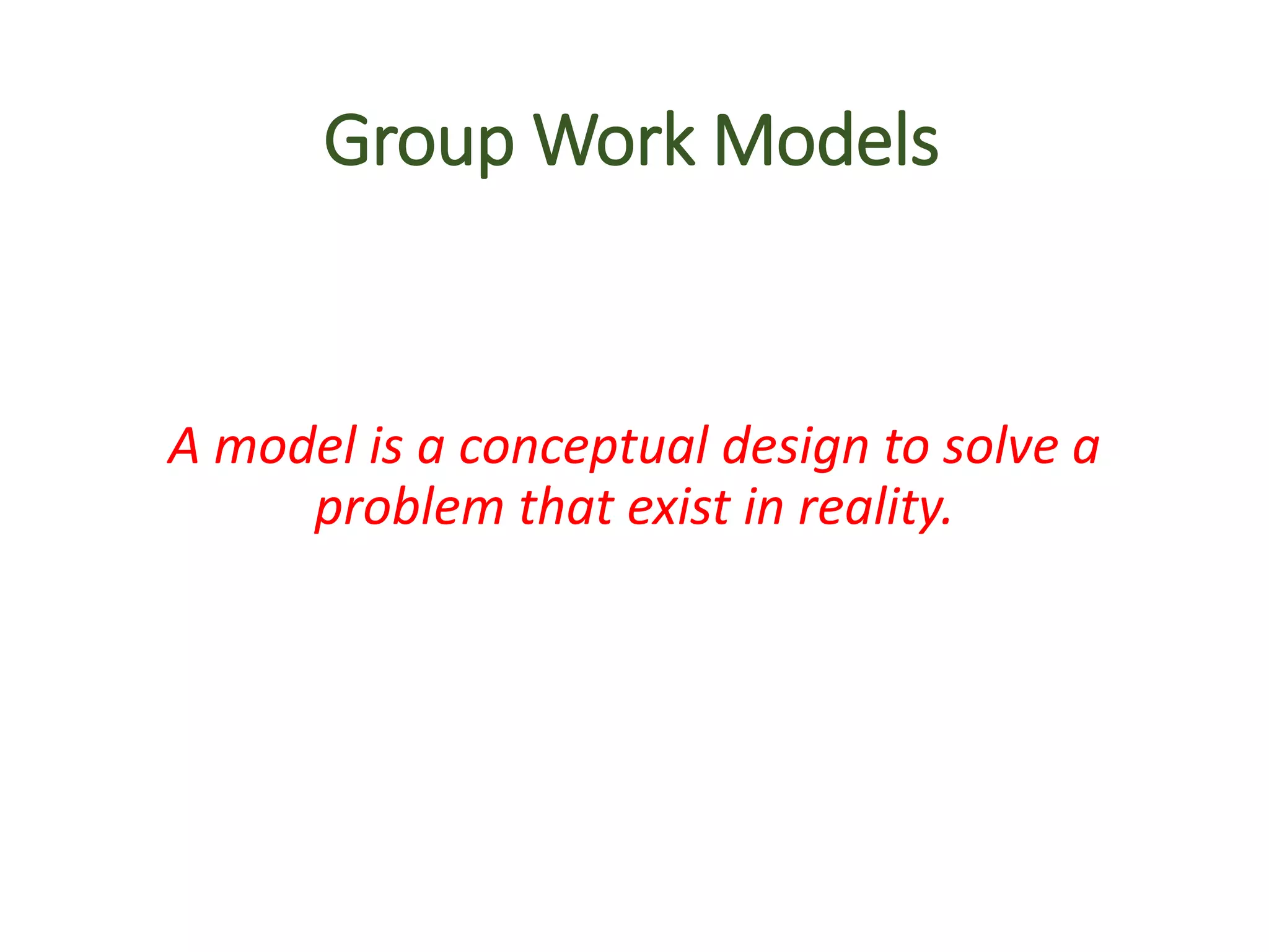 Social group work models | PPTX