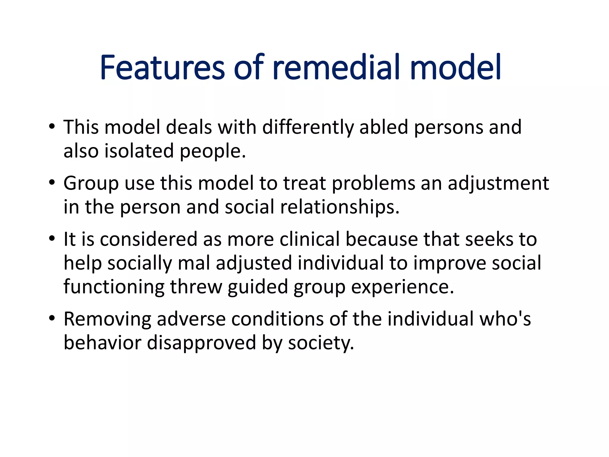 Social group work models | PPTX