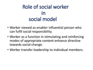 Social group work models | PPTX