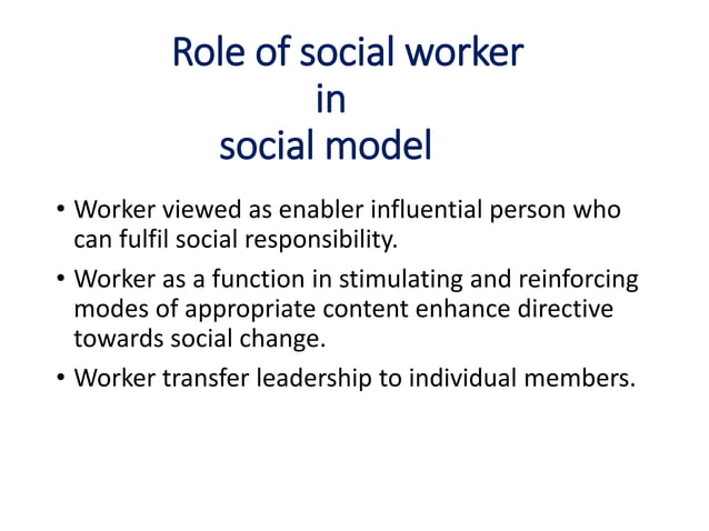 Social group work models | PPTX