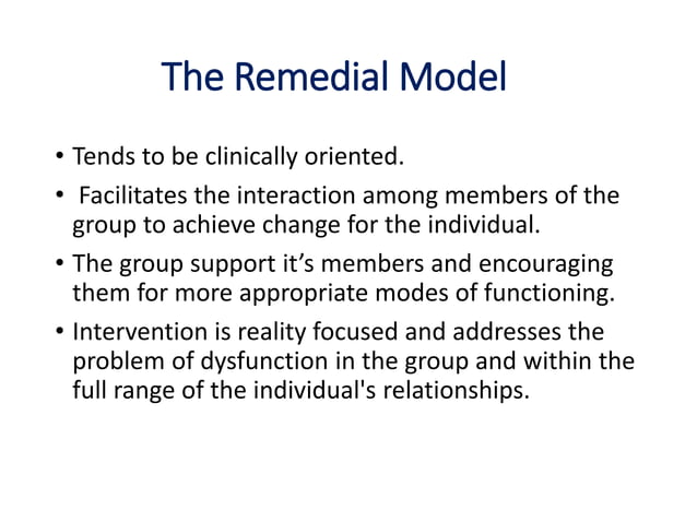 Social group work models | PPTX