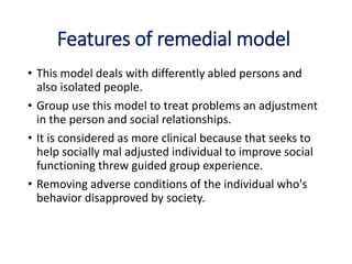 Social group work models | PPTX