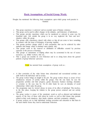Social group work principles | DOCX
