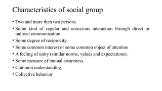 social gruop. each group explained with Impacts | PPTX
