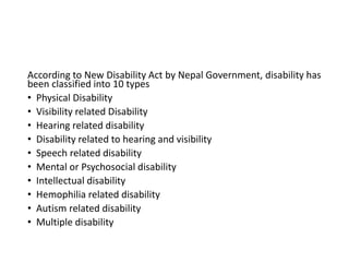 Social health Security Scheme and disability | PPTX