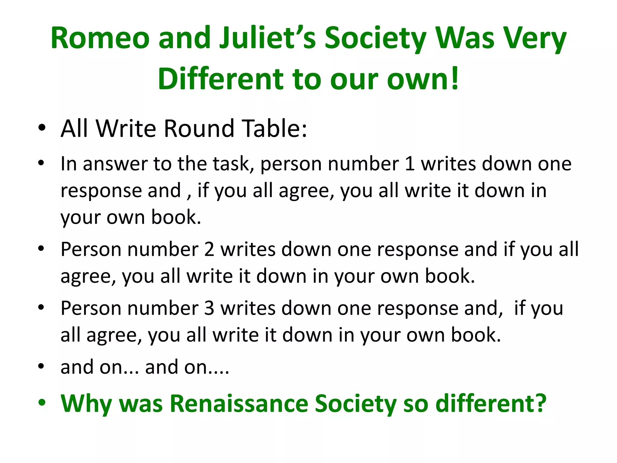 Social historical context of romeo and juliet | PPTX