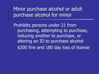 Criminal Consequences of Underage Drinking | PPT