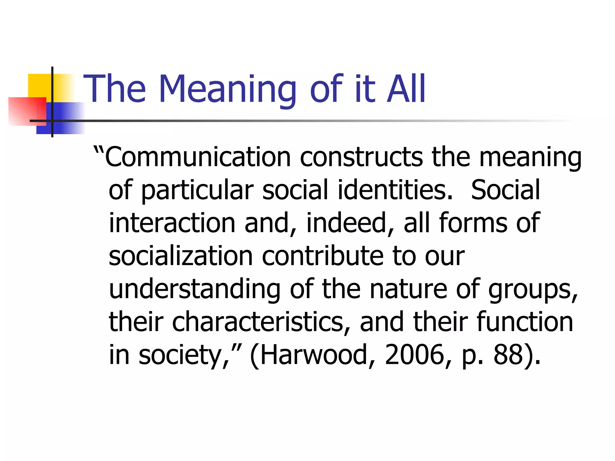 Social Identity | PPT