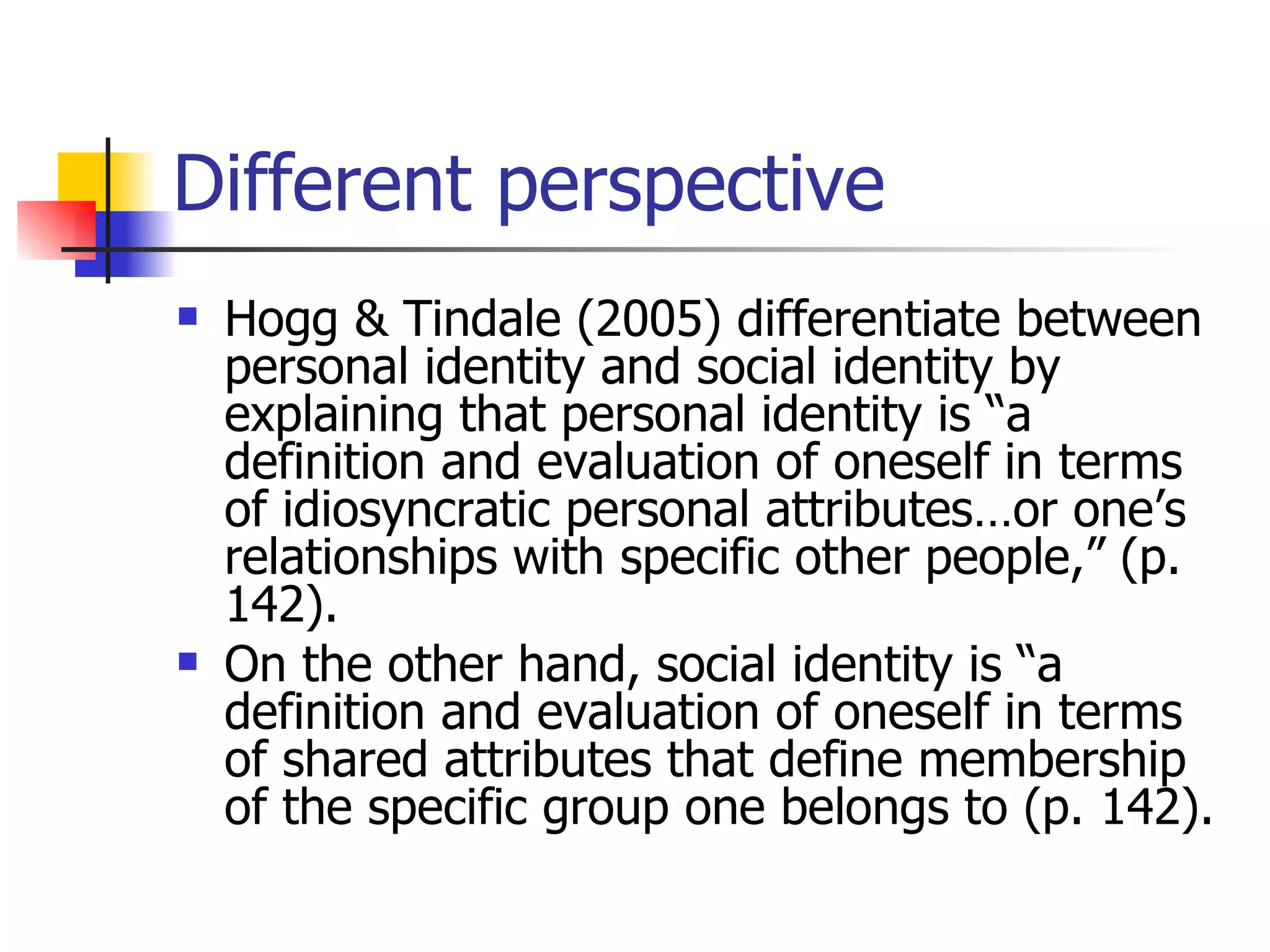 Social Identity | PPT