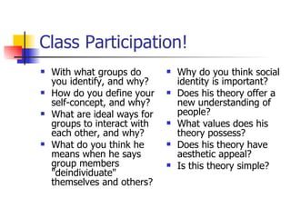 Social Identity | PPT