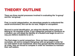 Social identity theory | PPTX