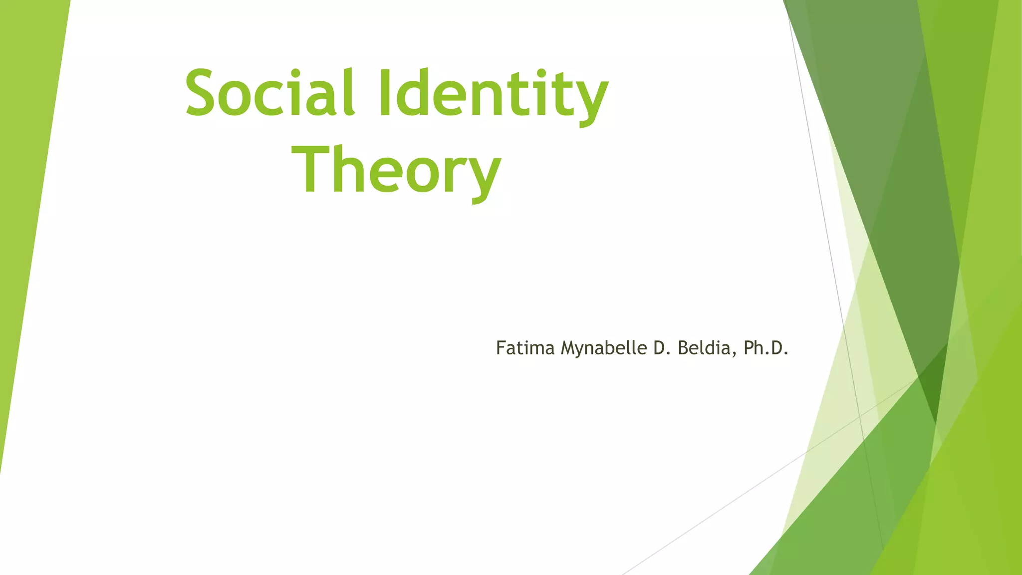 Social identity theory in socio cultural approach to learning behavior ...