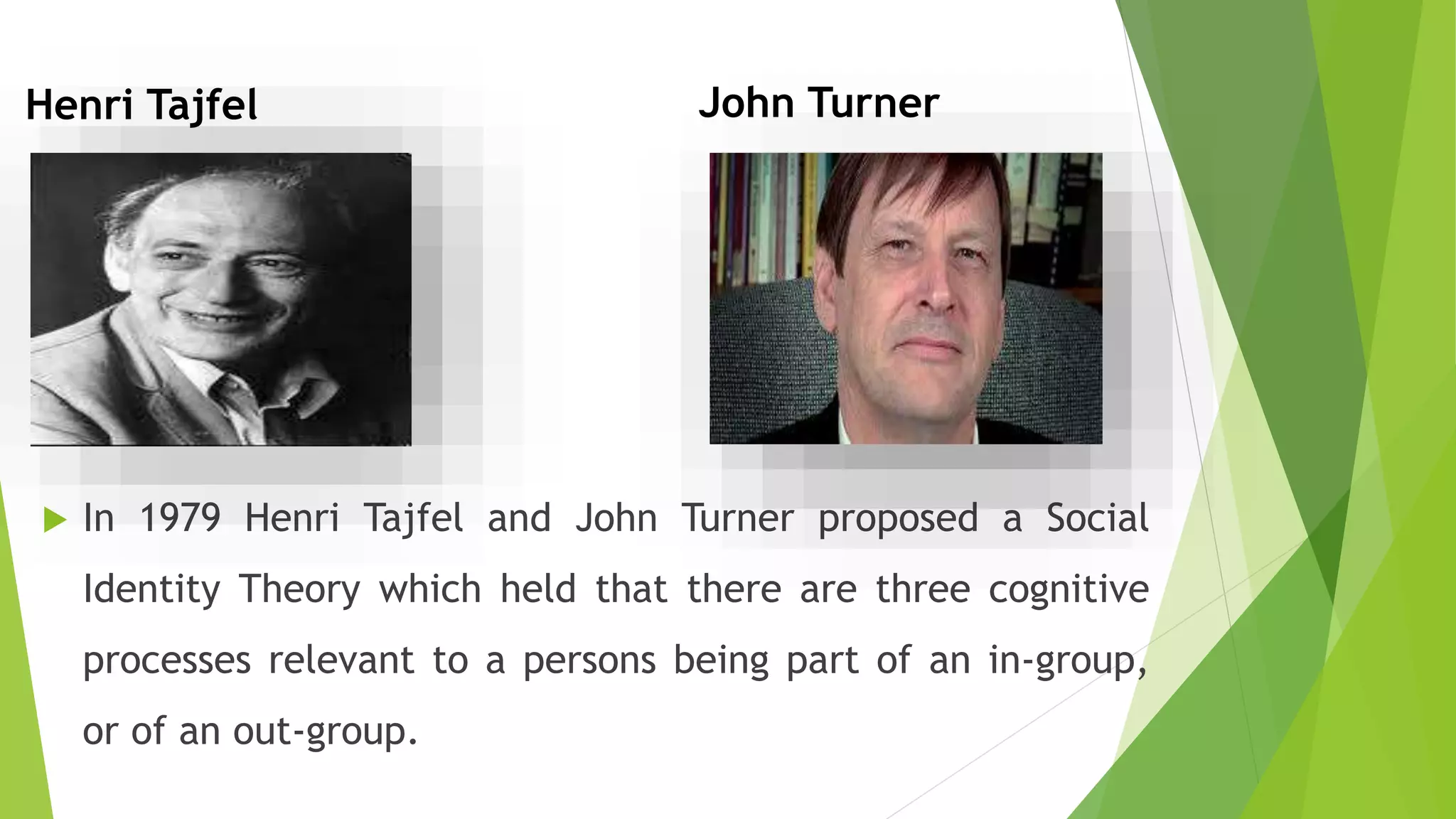 Social identity theory in socio cultural approach to learning behavior ...