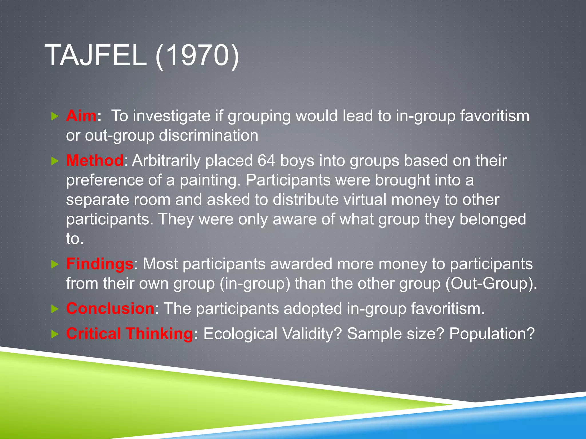 Social Identity Theory & Stereotypes | PPTX