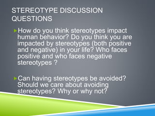 Social Identity Theory & Stereotypes | PPT