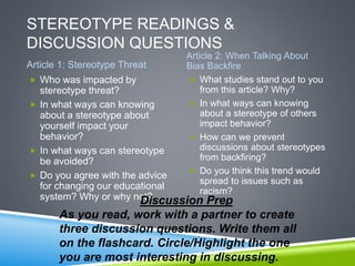 Social Identity Theory & Stereotypes | PPT