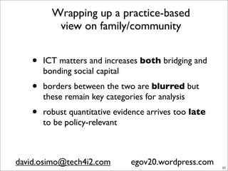 Comments on the social impact of ICT | PPT