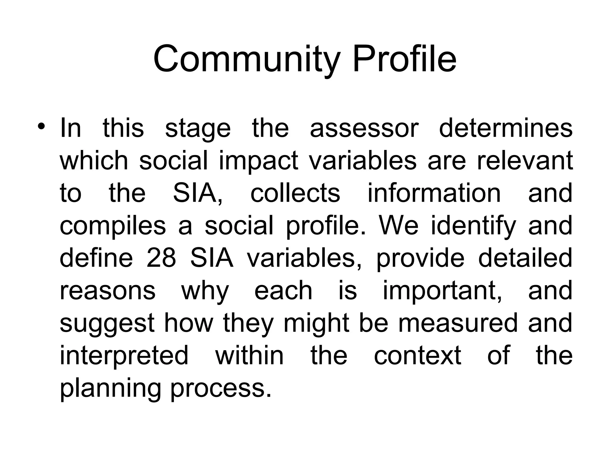 Social impact assessment and the public involvement process | PPT