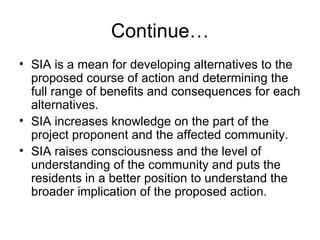 Social impact assessment and the public involvement process | PPT