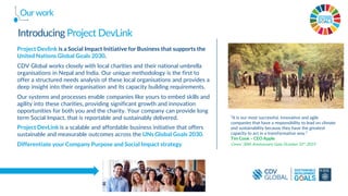 Social Impact for Business - Project DevLink - cdvglobal.com