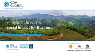 Social Impact for Business - Project DevLink - cdvglobal.com