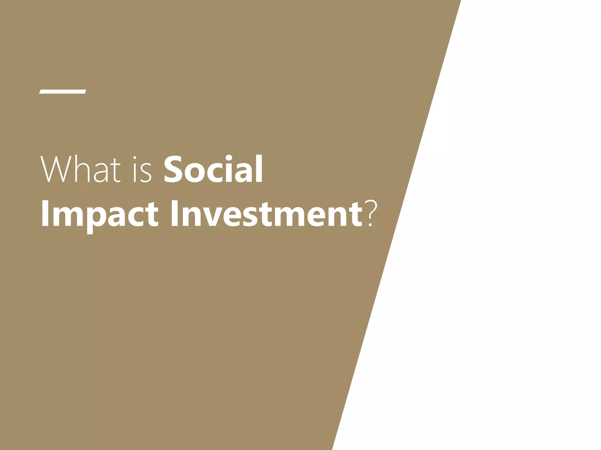 Social Impact Investing | PPTX