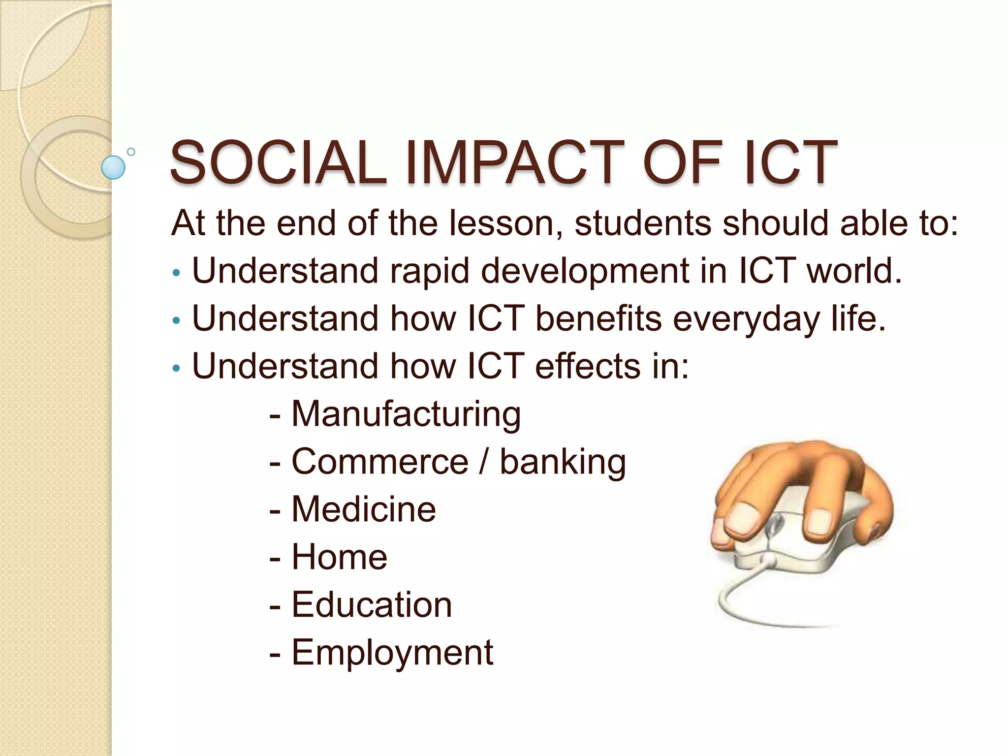 CHAP 4 - SOCIAL IMPACT OF ICT | PPTX