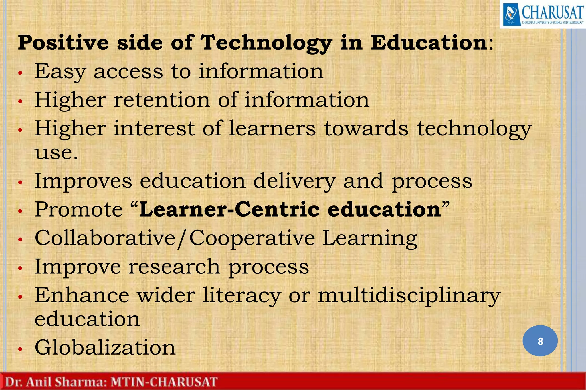Social impact of Technology-Driven Education | PPT