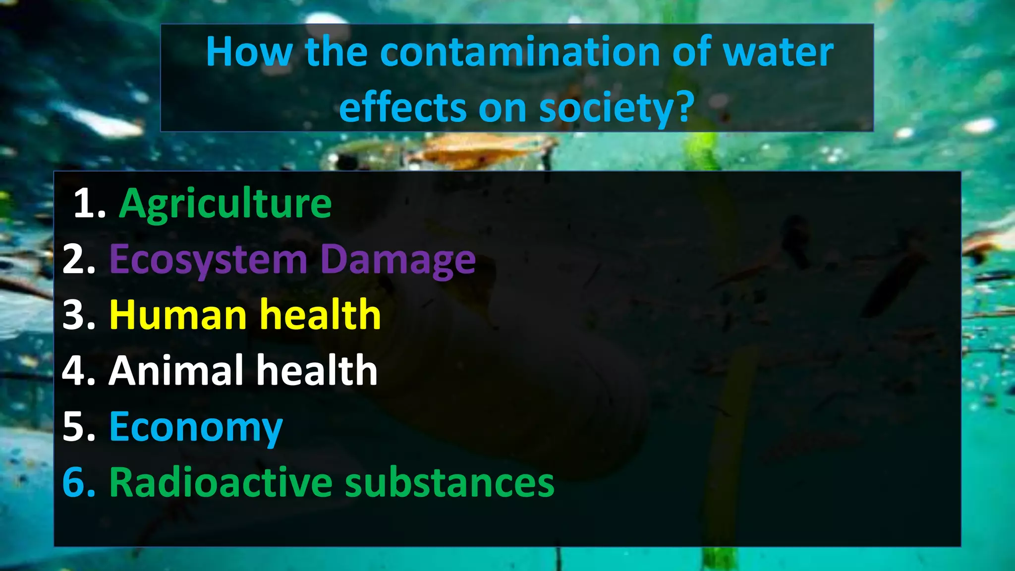 Social impact of water pollution | PPTX