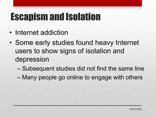 Social implications of internet | PPT