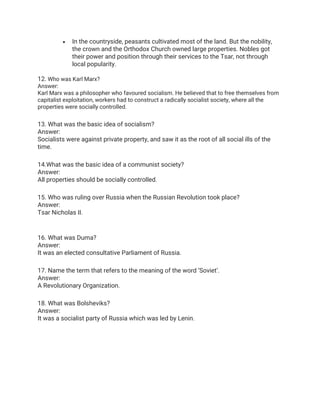 Russian revolution | PDF