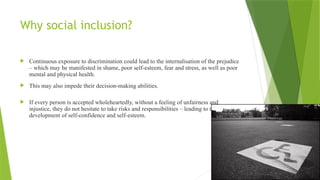 Social Inclusion for children with special needs | PPTX