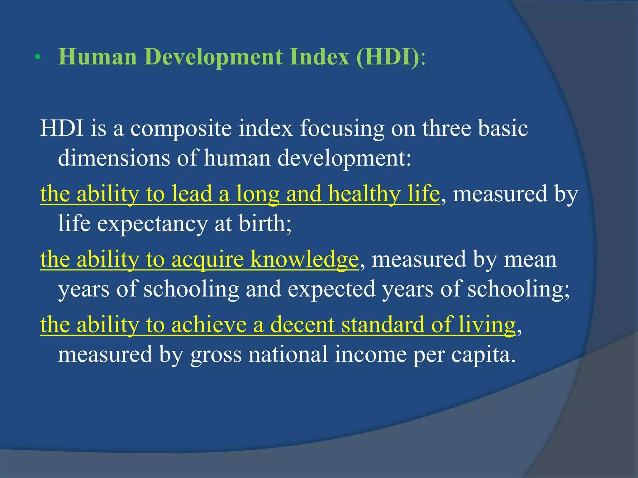 Social Indices of National Development | PPTX