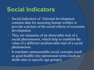 Social Indices of National Development | PPTX
