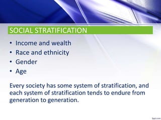 ELEMENTS OF SOCIAL LIFE: SOCIAL INEQUALITY | PPT