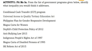 UCSP module Social Inequality for grade 12 | PPTX