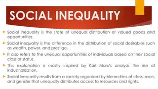 UCSP module Social Inequality for grade 12 | PPTX