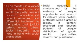 UCSP module Social Inequality for grade 12 | PPTX