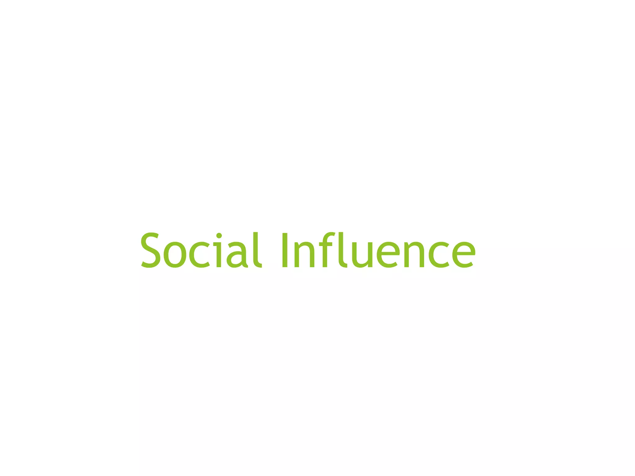 Social Influence Psychology | PPT