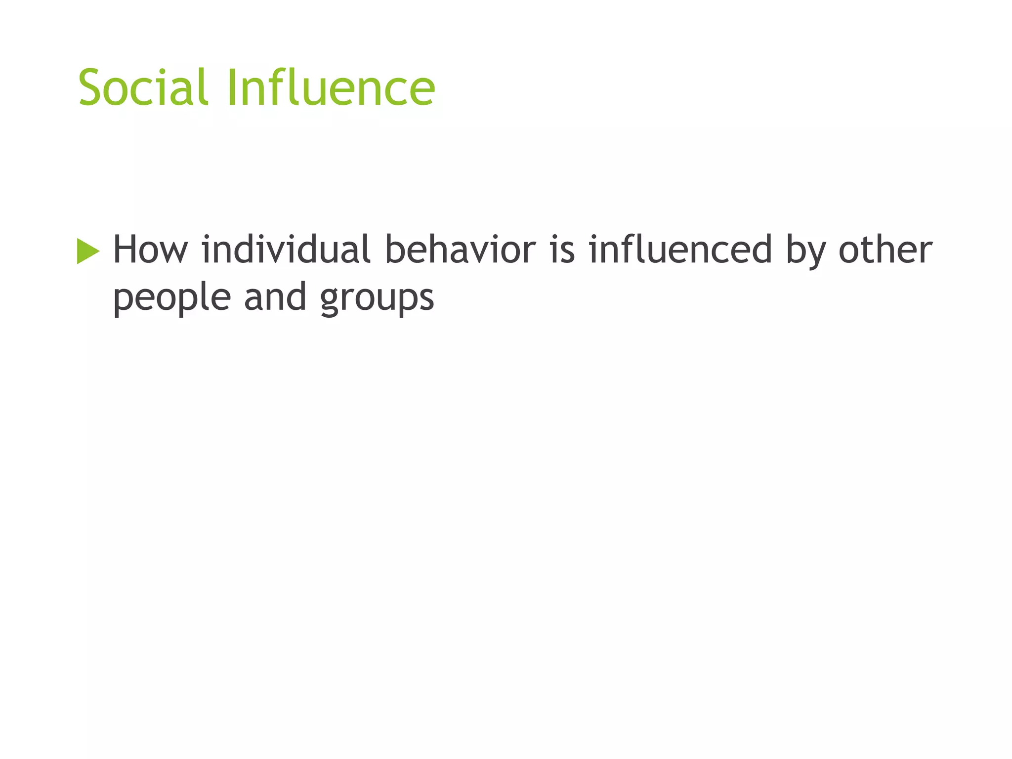 Social Influence Psychology | PPT