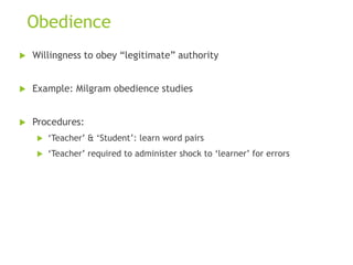 Social Influence Psychology | PPT