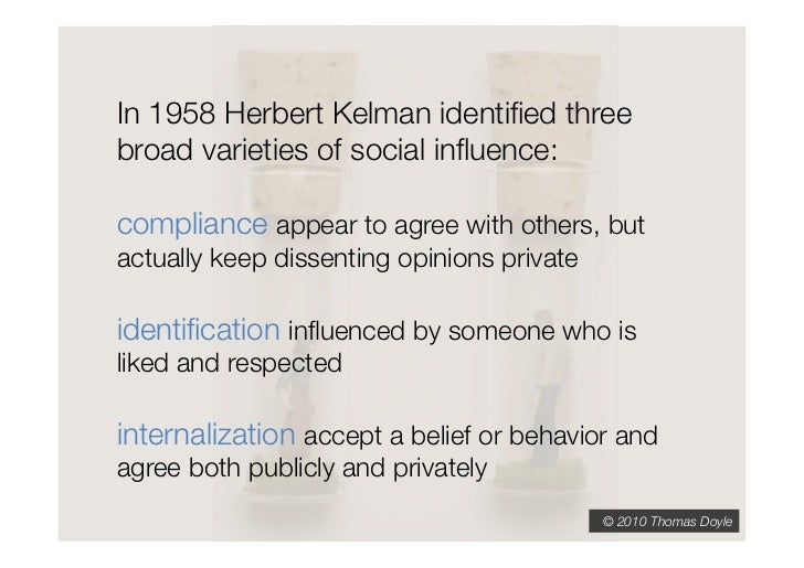 In 1958 Herbert Kelman identiﬁed