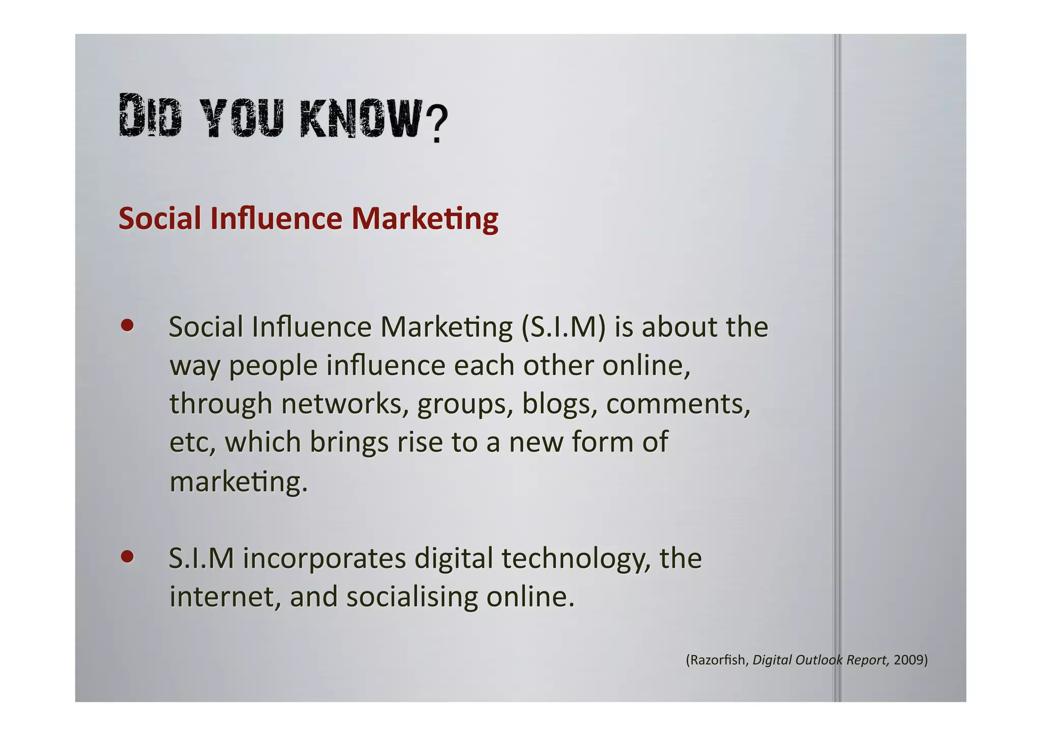 What is Social Influence Marketing? | PDF | Marketing and Advertising ...