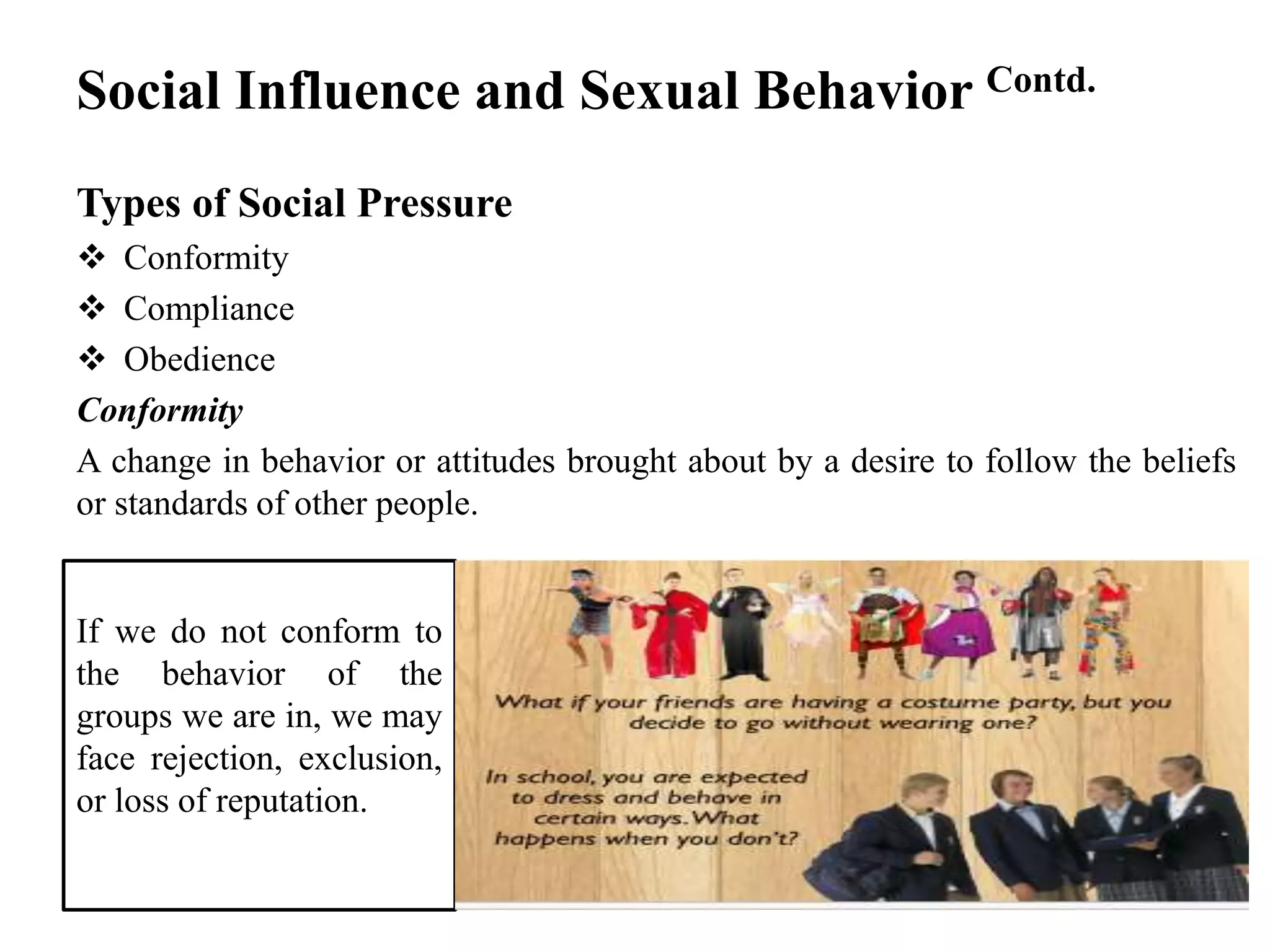 Social influence on sexual behavior | PPTX