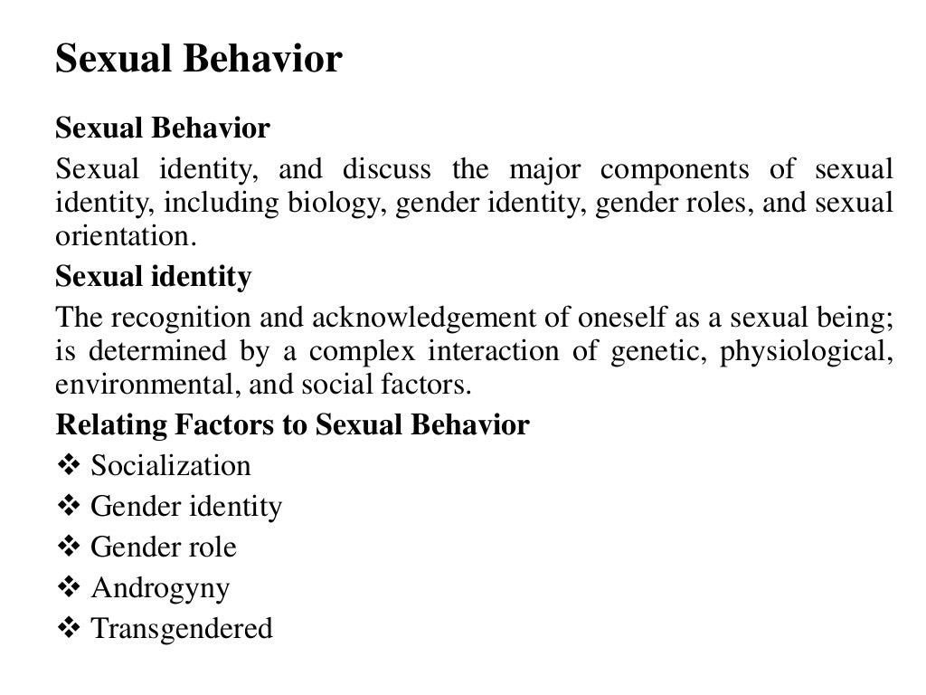 Social Influence On Sexual Behavior