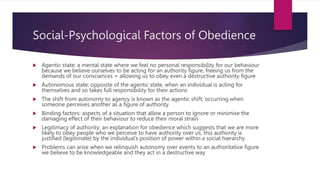 AQA Psychology A Level Revision Cards - Social Influence Topic | PPTX