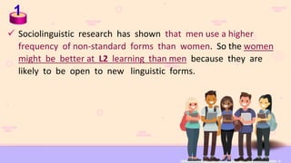 Social Influences On Second Language Learning ( Applied Linguistics) | PPTX