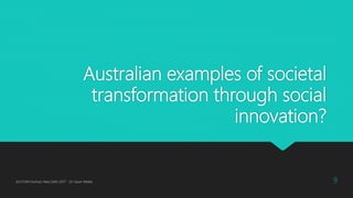 Social innovation for sustainable livelihoods | PPTX